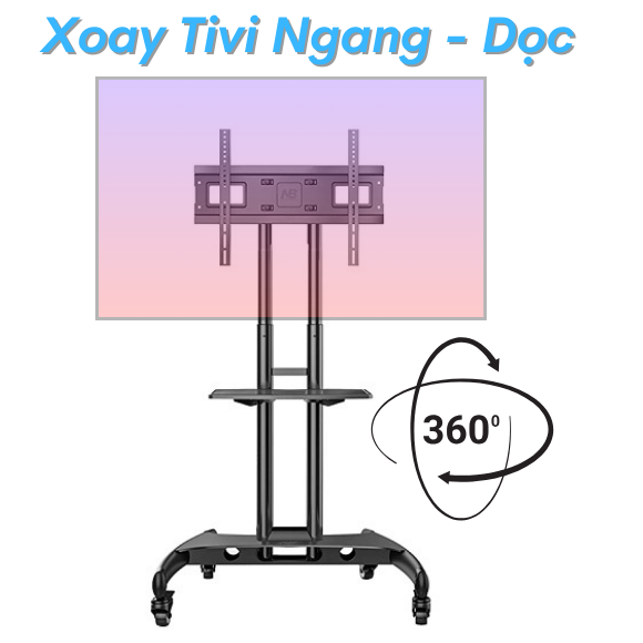 Giá Treo Tivi Di Động NB-AVA1500 Xoay Ngang Dọc 360 Độ